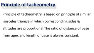Tacheometric surveying ppt | PPTX