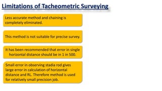 Tacheometric surveying ppt | PPTX