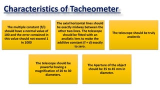 Tacheometric surveying ppt | PPTX