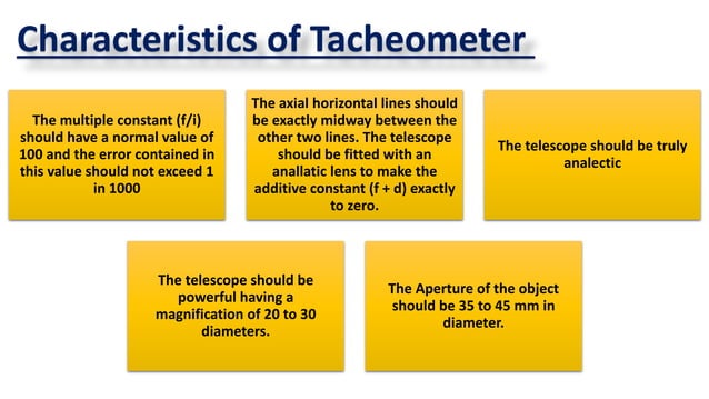 Tacheometric surveying ppt | PPTX | Physics | Science