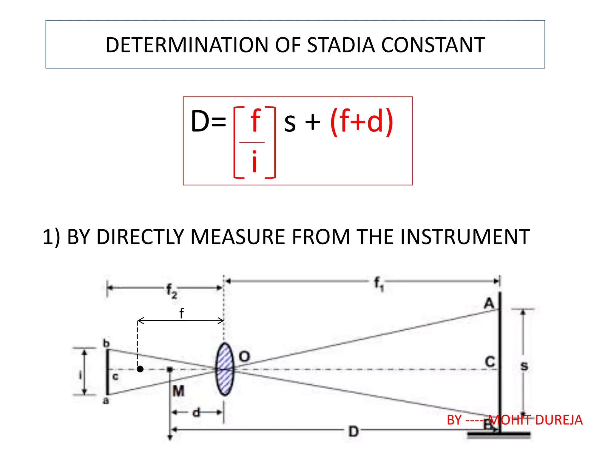 Tacheometry | PPTX