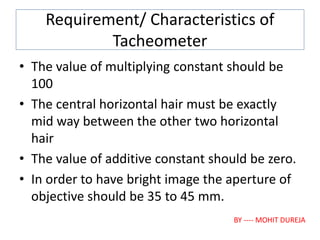 Tacheometry | PPTX