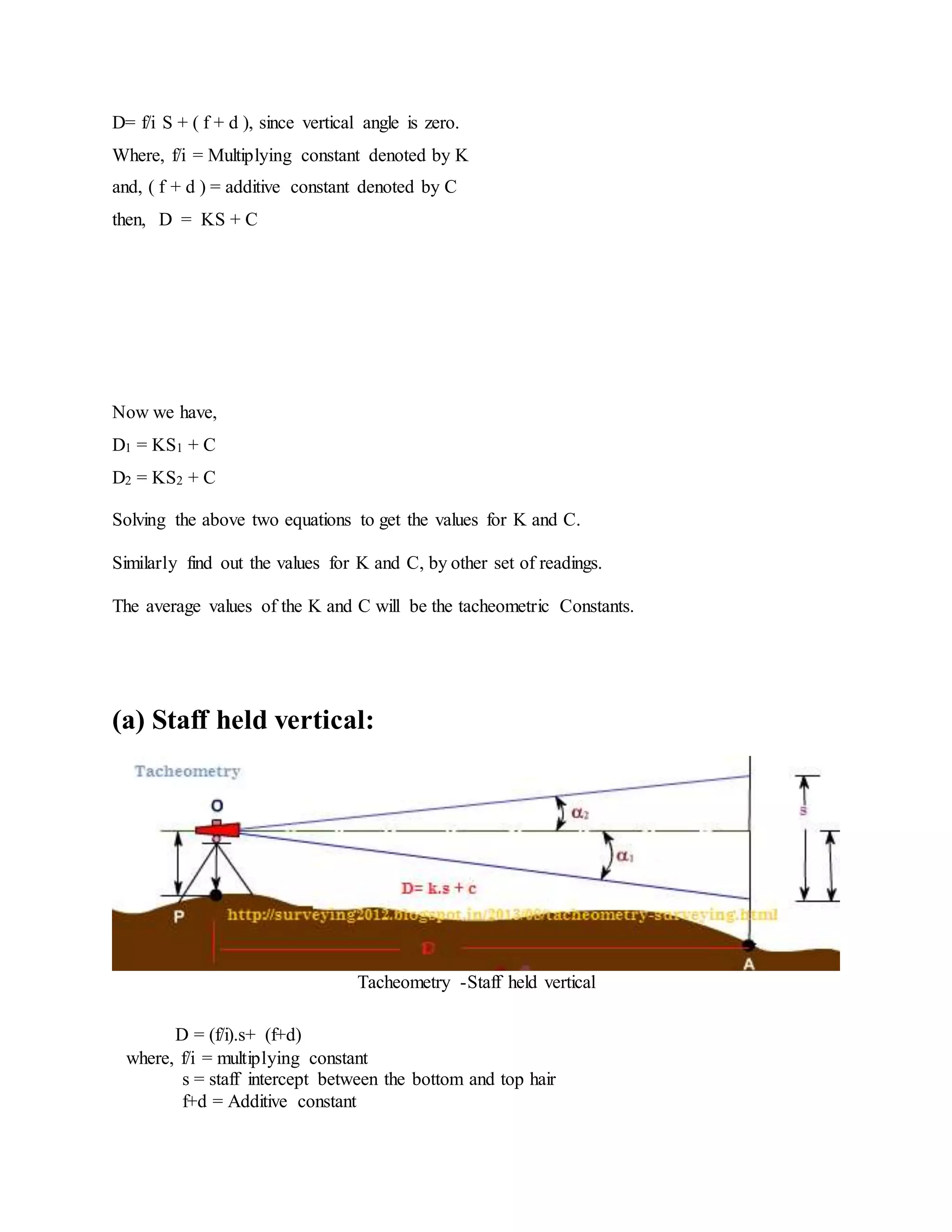 Tacheometry 1 | DOCX