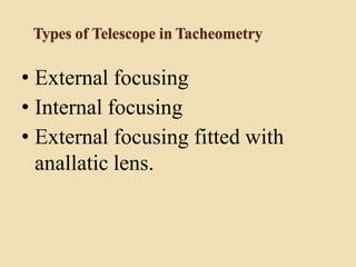 TACHEOMETRY 1. btech civil engineeringpptx | PPTX