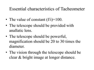 Tacheometry ppt | PPTX
