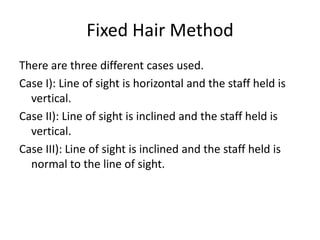 Tacheometry ppt | PPTX