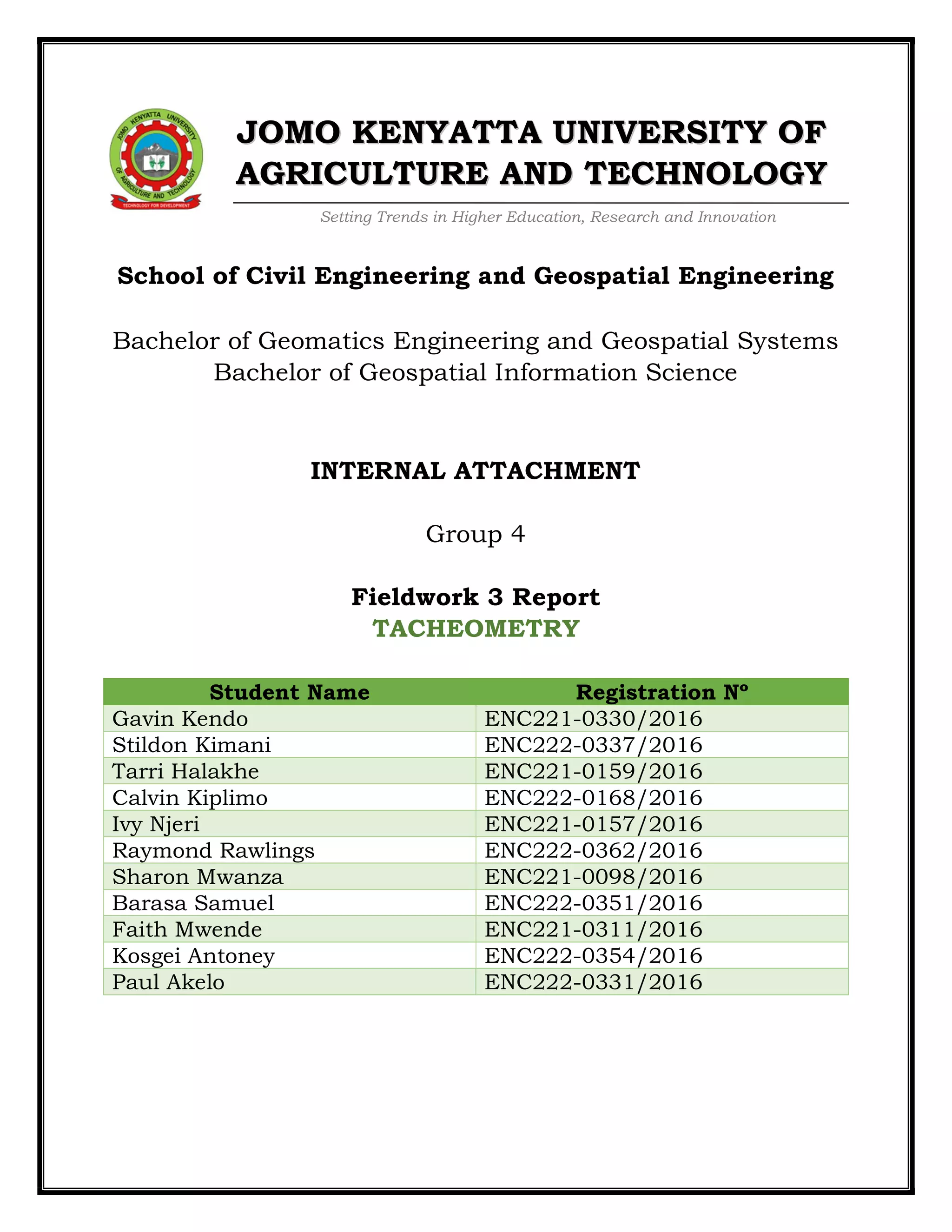 Tacheometry @surveyingreport | PDF