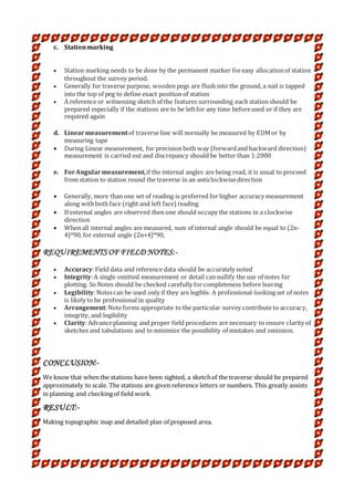 Tacheometry survey of detailing | DOCX