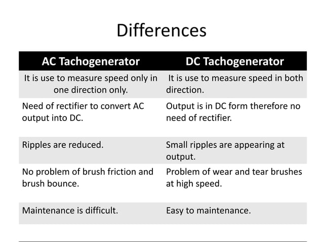 Tachogenerator | PPTX