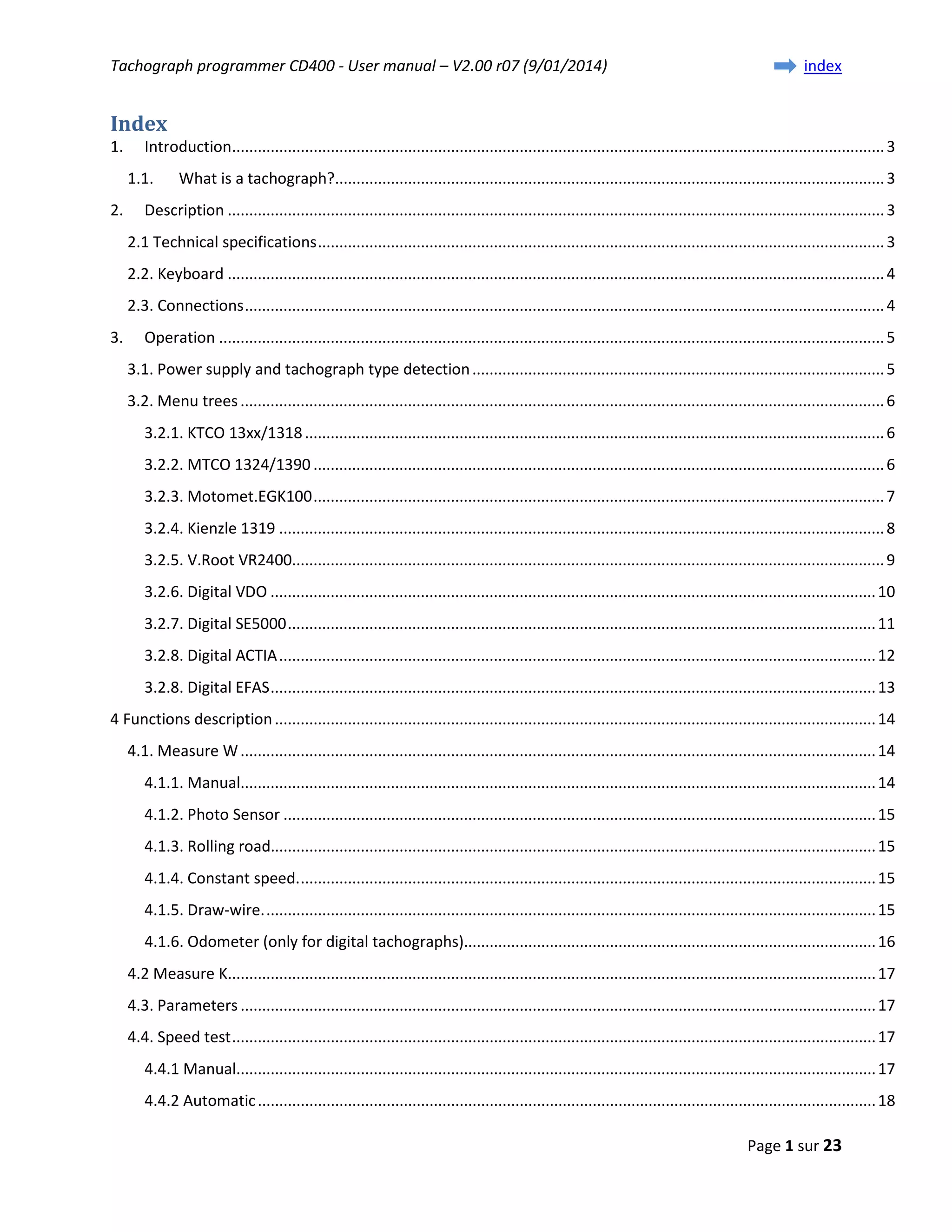 Tachograph CD400 programmer User Manual obdii365 | PDF