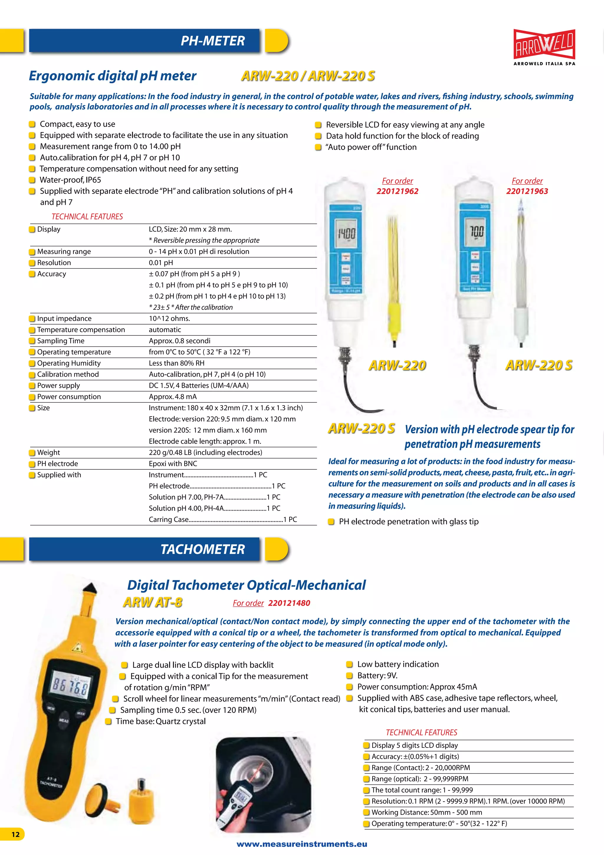 Tachometer | PDF