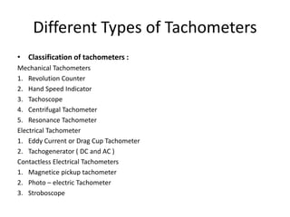 Tachometer | PPTX