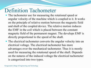 Tachometer and clamp meter | PPTX