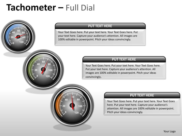 speedometer tachometer full dial powerpoint presentation templates ...