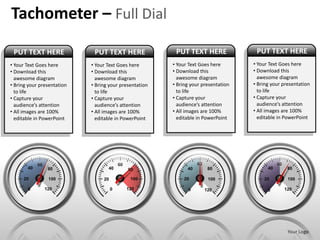 speedometer tachometer full dial powerpoint presentation templates | PPTX