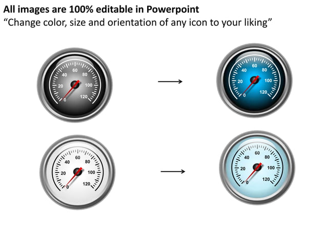 speedometer tachometer full dial powerpoint presentation templates ...