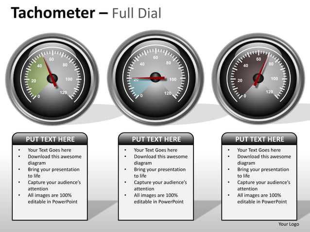 speedometer tachometer full dial powerpoint presentation templates ...