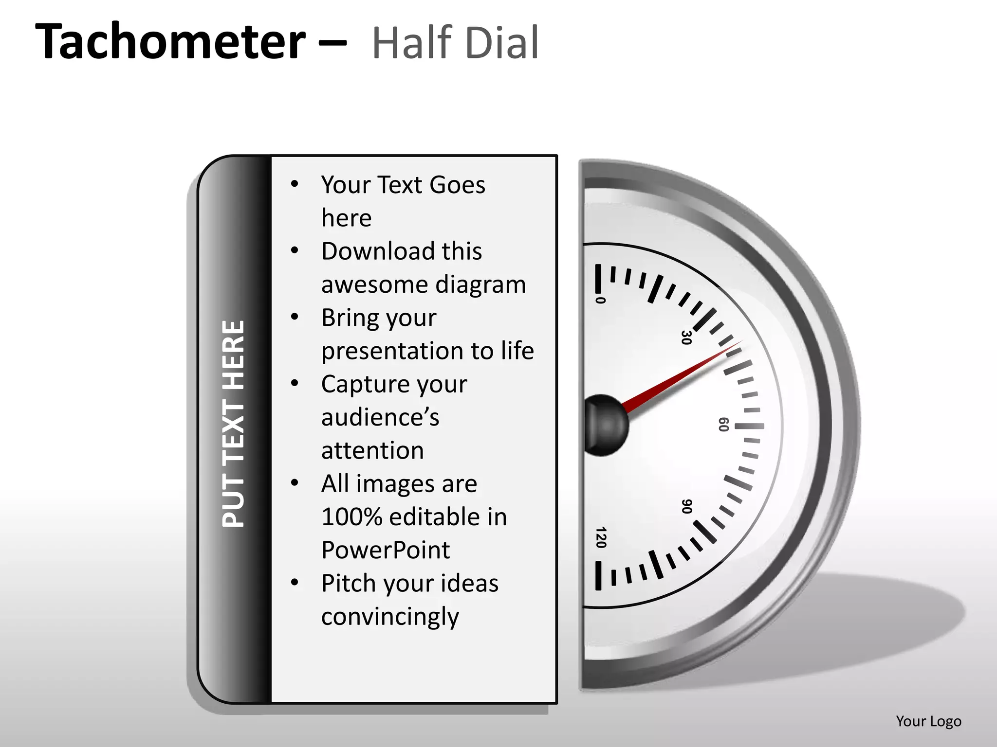 speedometer tachometer half dial powerpoint presentation templates ...