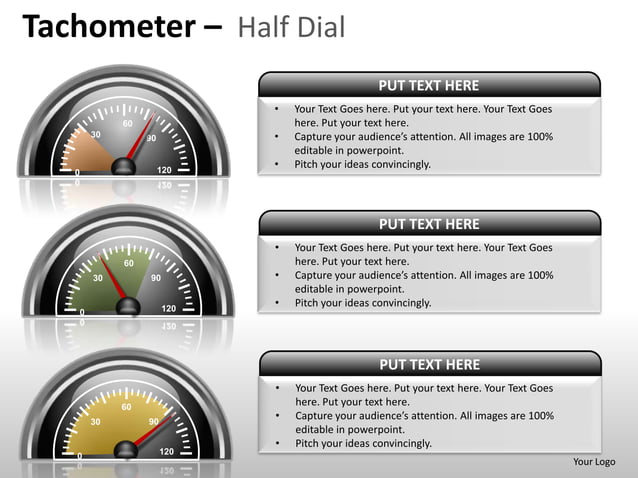 speedometer tachometer half dial powerpoint presentation templates ...