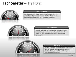 speedometer tachometer half dial powerpoint presentation templates ...