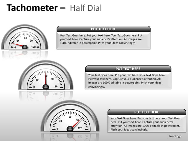 speedometer tachometer half dial powerpoint presentation templates ...