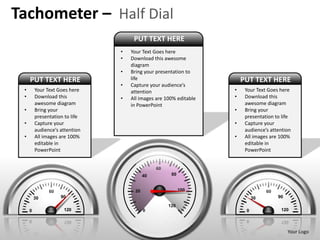 speedometer tachometer half dial powerpoint presentation templates ...