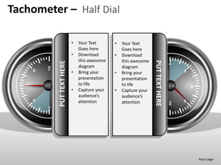 speedometer tachometer half dial powerpoint presentation templates ...