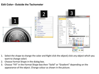 speedometer tachometer half dial powerpoint presentation templates ...