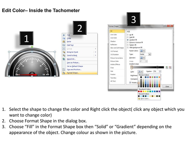 speedometer tachometer half dial powerpoint presentation templates ...