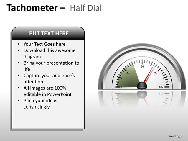 speedometer tachometer half dial powerpoint presentation templates ...