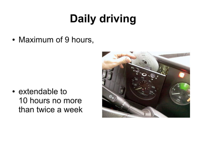 Drivers Breaks For EU Rules | ODP