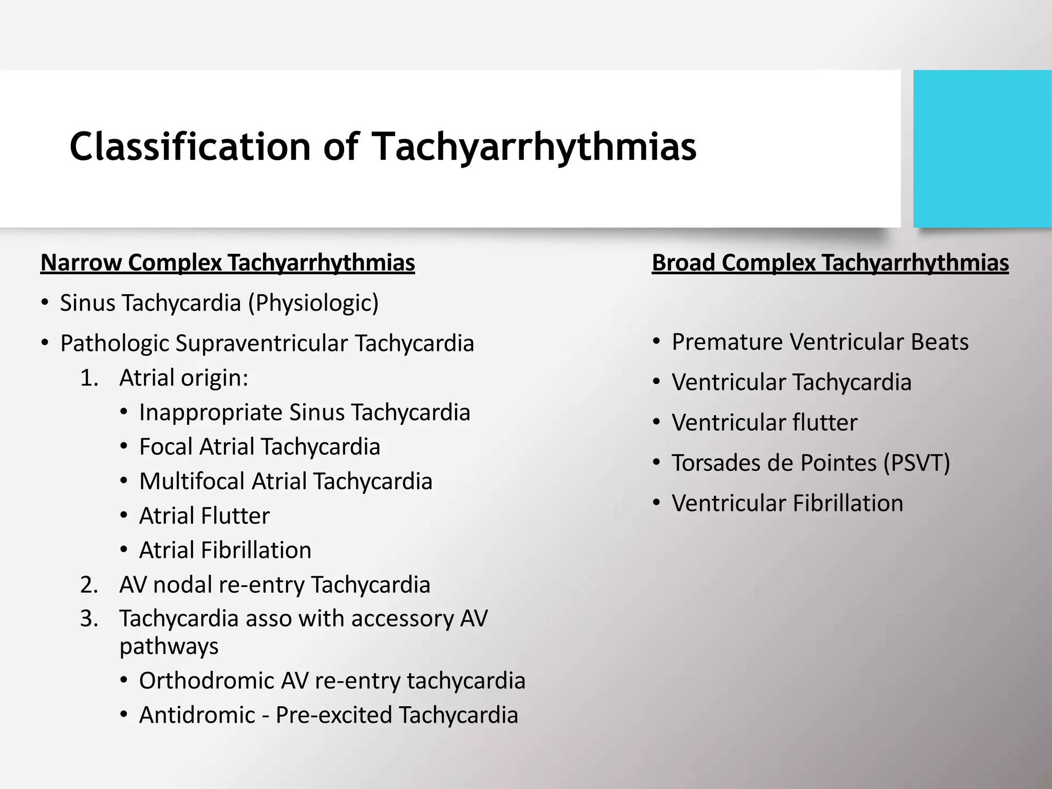tachy.pptx | Heart and Cardiovascular Diseases | Diseases and Conditions