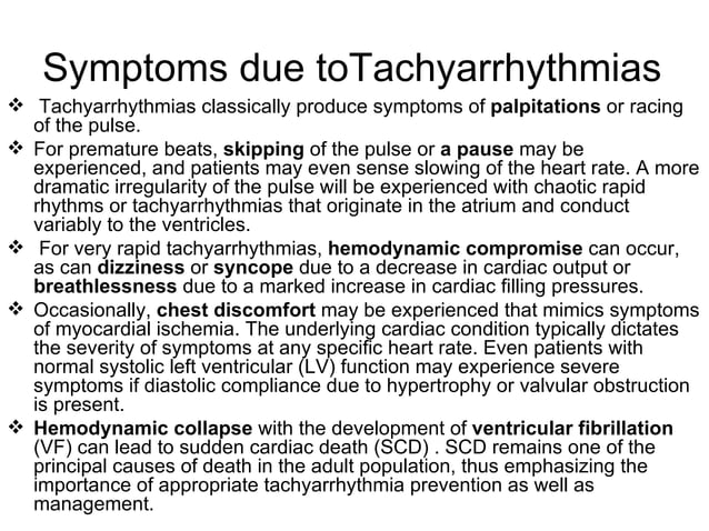 Tachyarrhythmia's | PPT