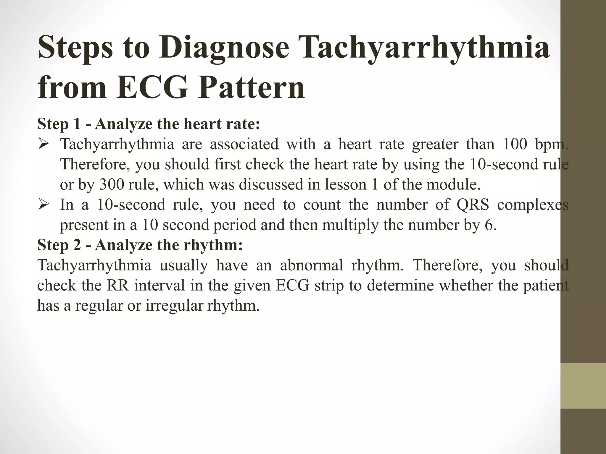 Tachyarrhythmias | PPTX | Heart and Cardiovascular Diseases | Diseases ...
