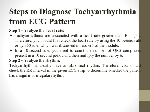 Tachyarrhythmias | PPTX | Heart and Cardiovascular Diseases | Diseases ...