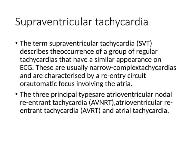 PRESENTATION ON tachyarrhythmias AND ETIOLOGY | PPT