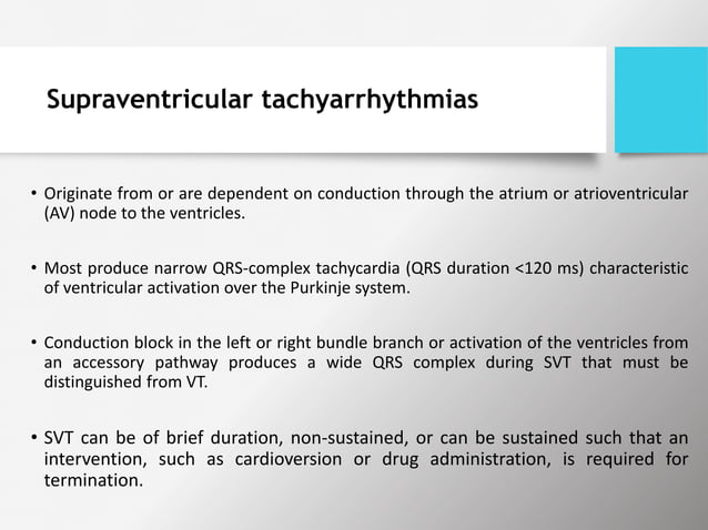 Tachy Arrhythmias - Approach to Management | PPTX