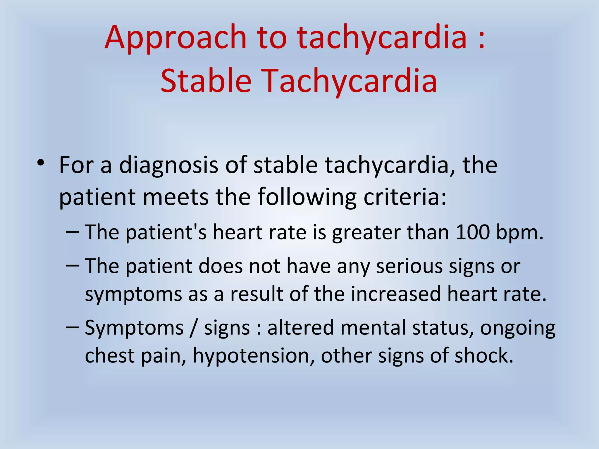 Adult tachycardia | PPT