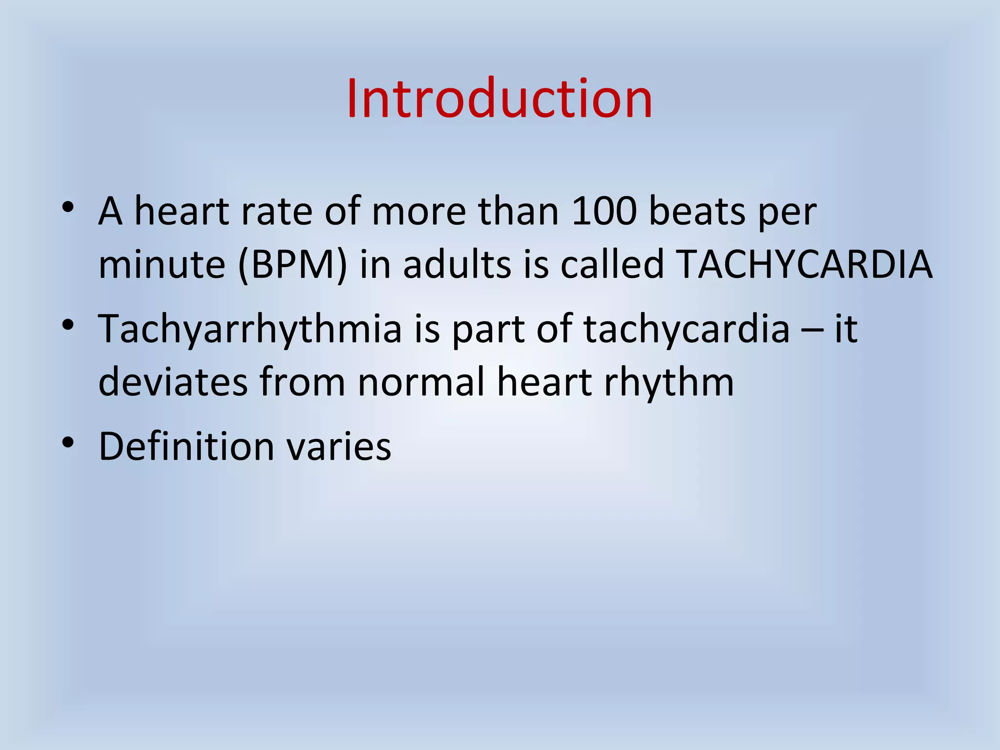 Adult tachycardia | PPT