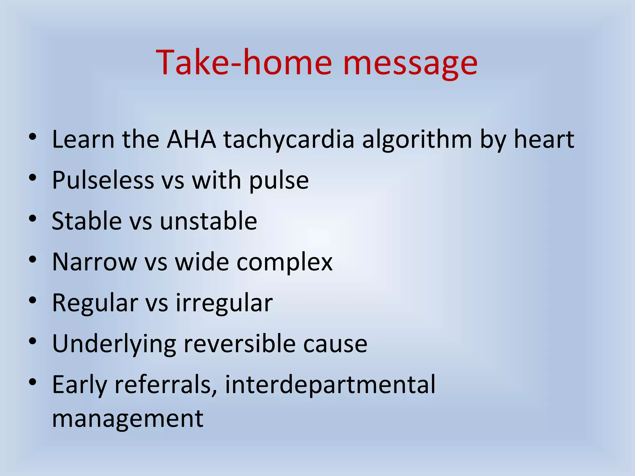 Adult tachycardia | PPT