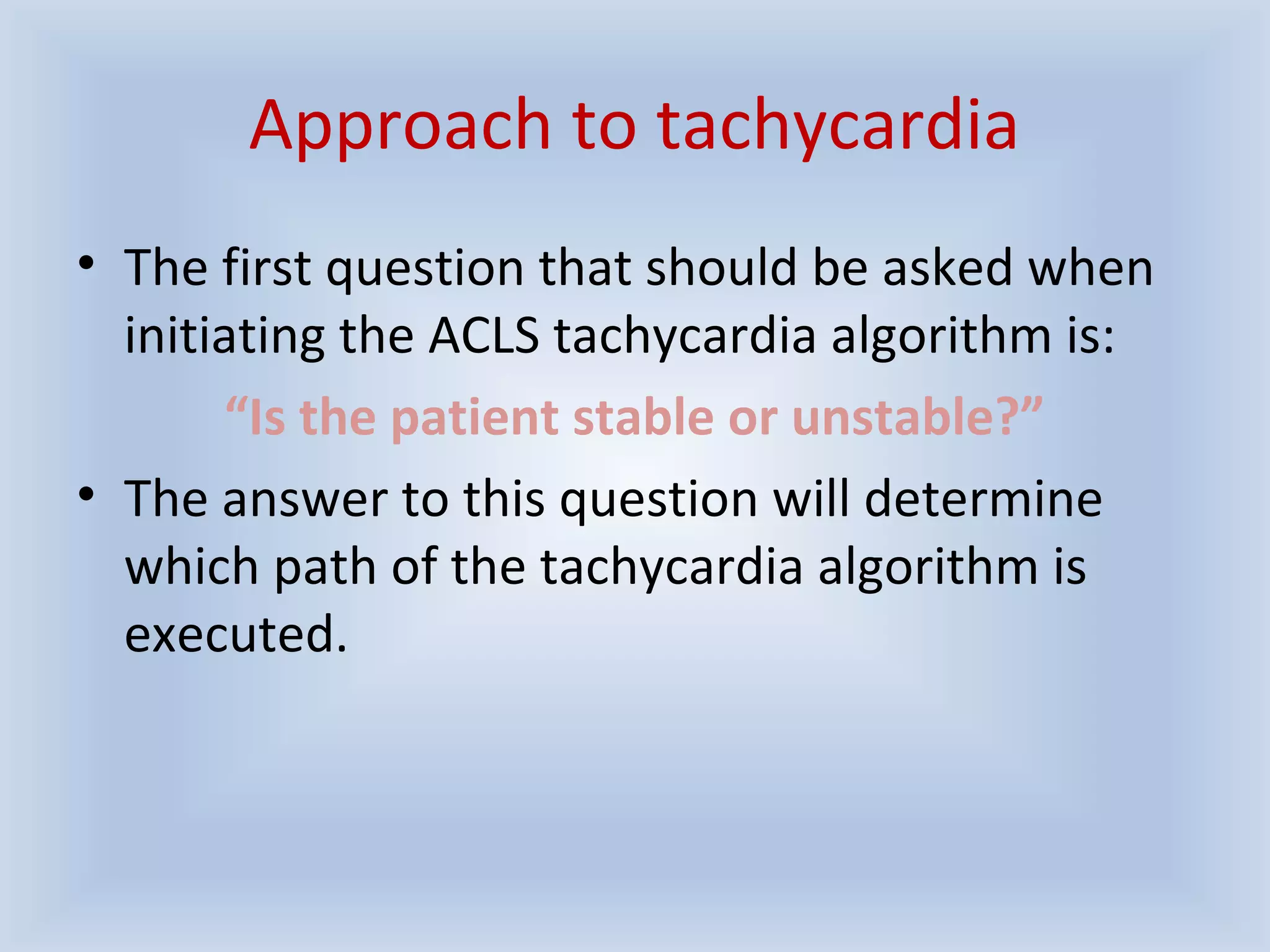 Adult tachycardia | PPT