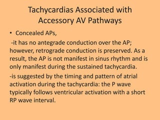 Tachycardias associated with accessory av pathways | PPT