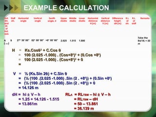 Tachymetry lesson 3 vertical staff | PPT