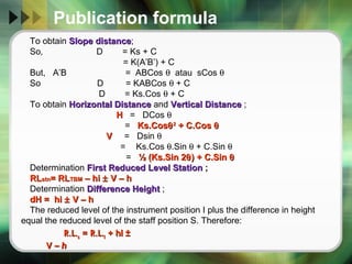 Tachymetry lesson 3 vertical staff | PPT