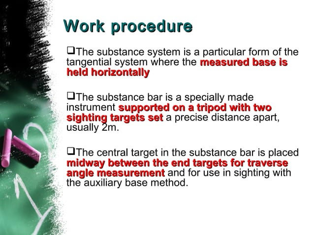 Tachymetry lesson 6 substance system | PPT