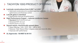 Tachyon 100G PCB Performance Attributes and Applications | PPT