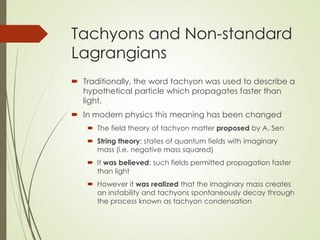Tachyon inflation in DBI and RSII context | PPT