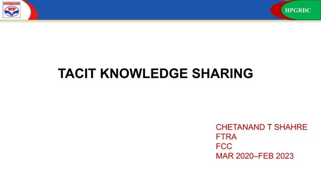Tacit knowledge Sharing-Knowledge Share.pptx