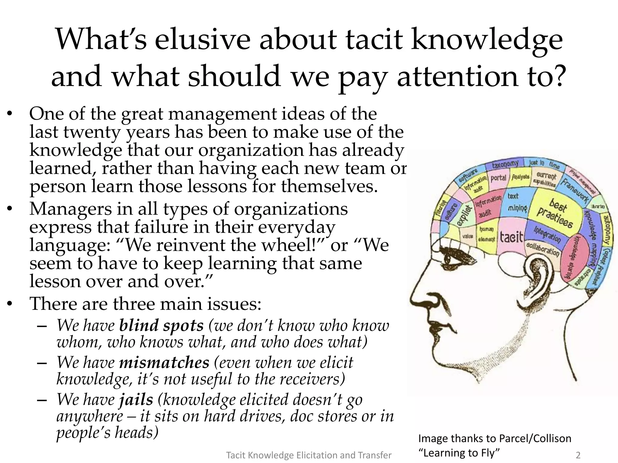 Tacit knowledge elicitation_and_transfer_140315 | PPT