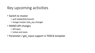 OpenStack Tacker Liberty Midcycle | PPT